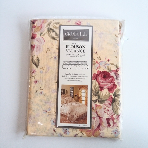 Croscill | Accents | Croscill Home Blouson Valance Bordeaux Bouquet ...